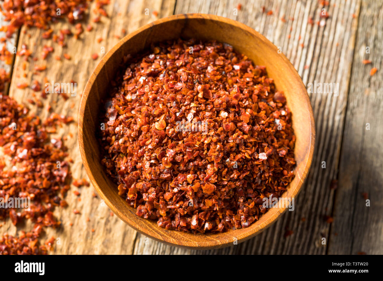 Spicy Organic Red Aleppo Pepper in a Bowl Stock Photo - Alamy