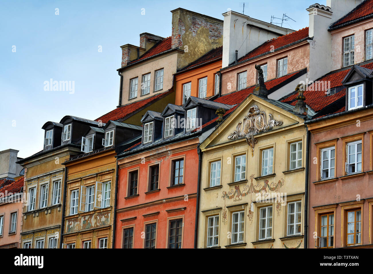 Traditional and colorful building architecture in the Old Town Market ...