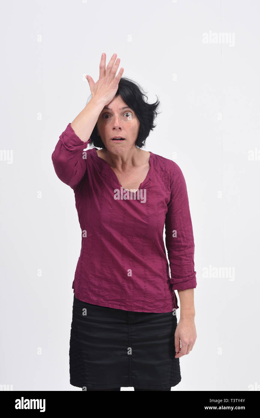 Old woman hand forget portrait hi-res stock photography and images - Alamy