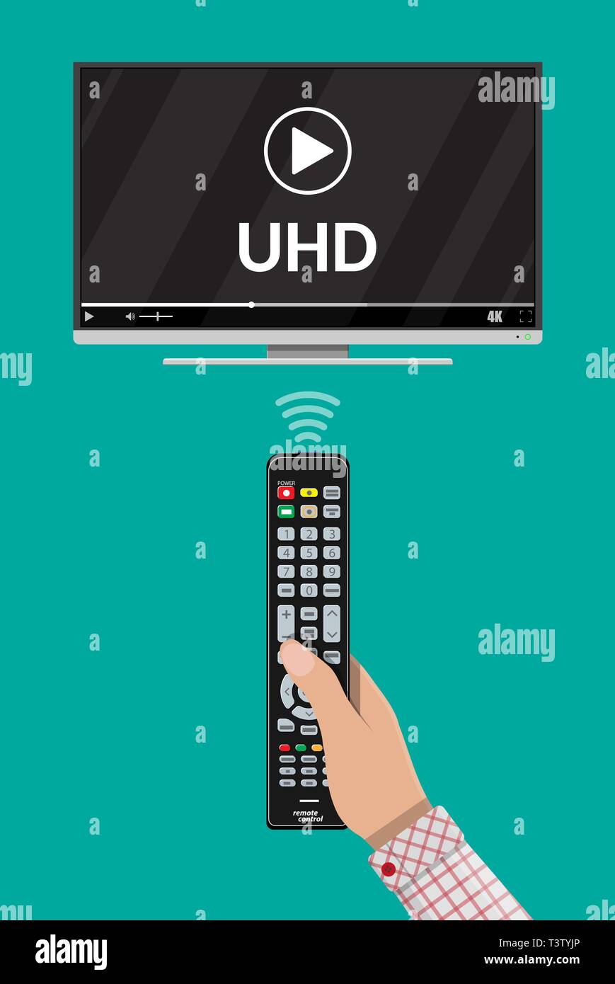 Modern flat screen tv with ultra high definition, 4k screen format. Tv ...