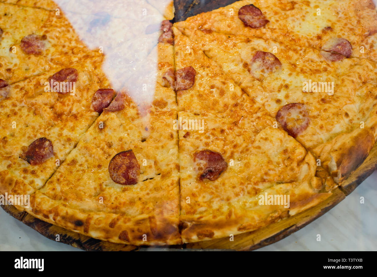 Pieces pizza in glass hi-res stock photography and images - Alamy