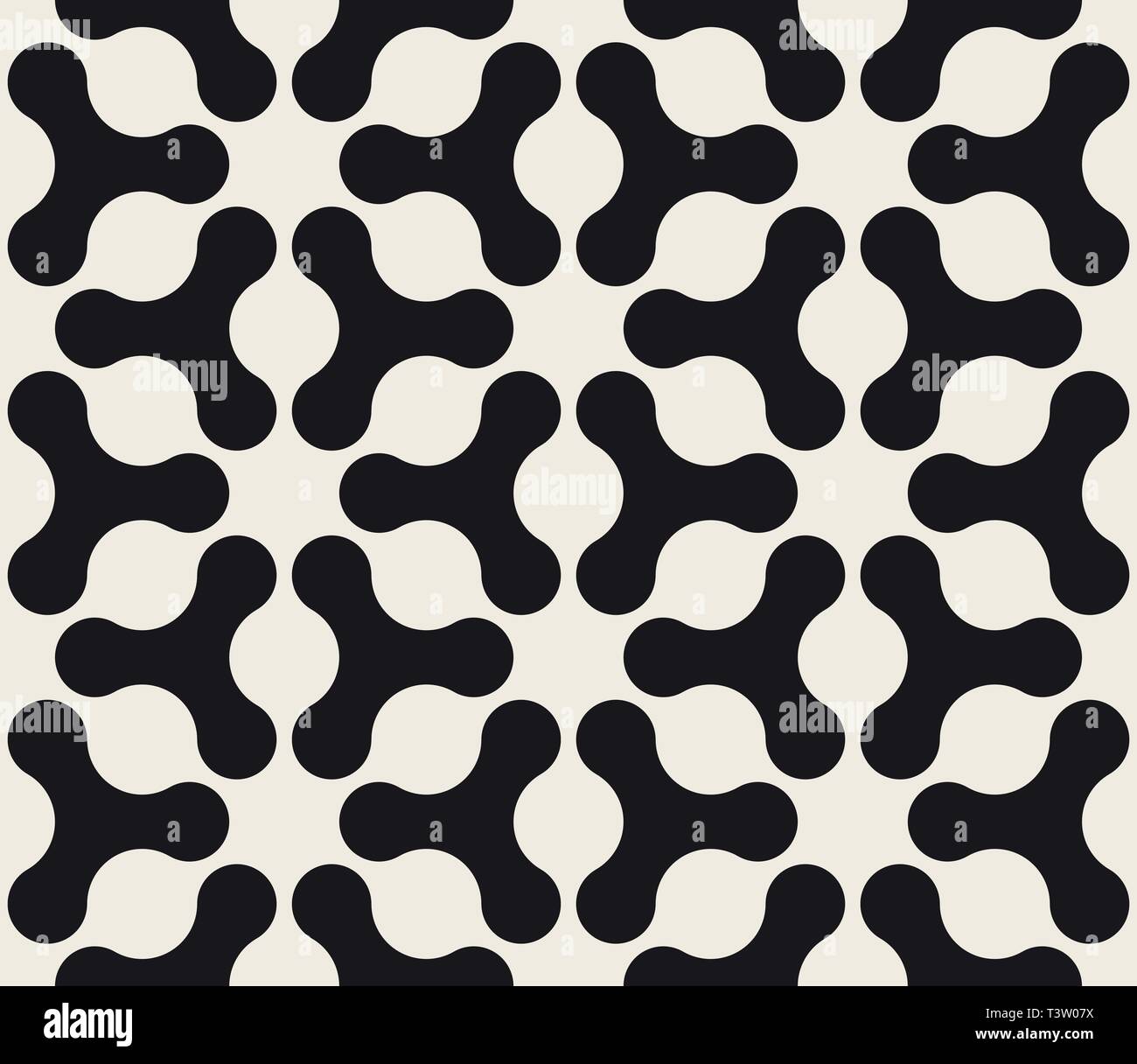 Vector seamless geometric pattern. Contrast abstract background ...