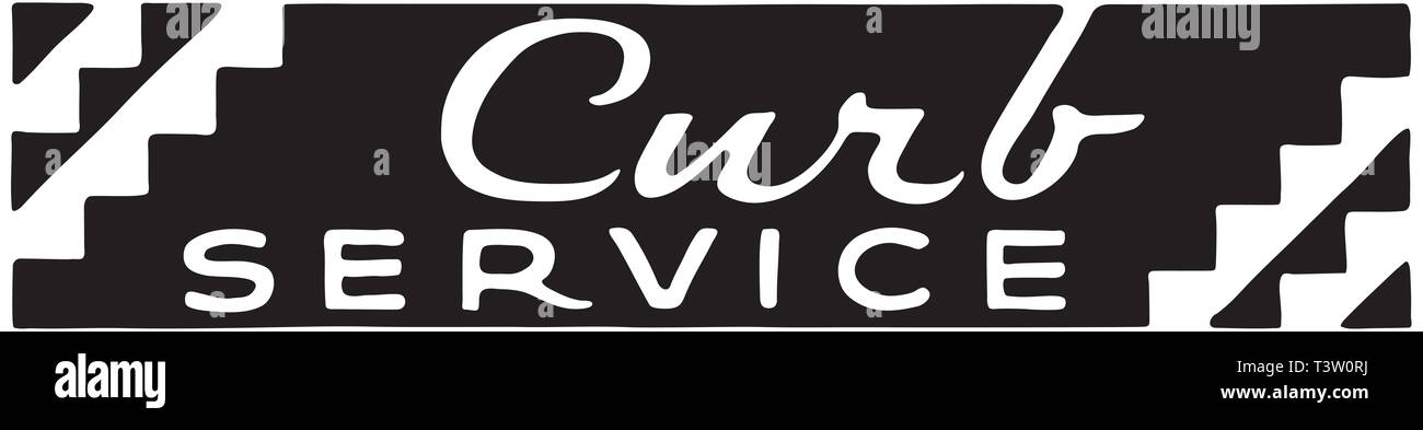 Curb Service 3 Stock Photo - Alamy
