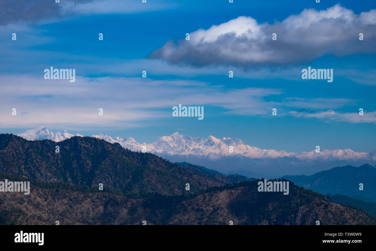 view of himalaya peak from india dunagiri Stock Photo - Alamy