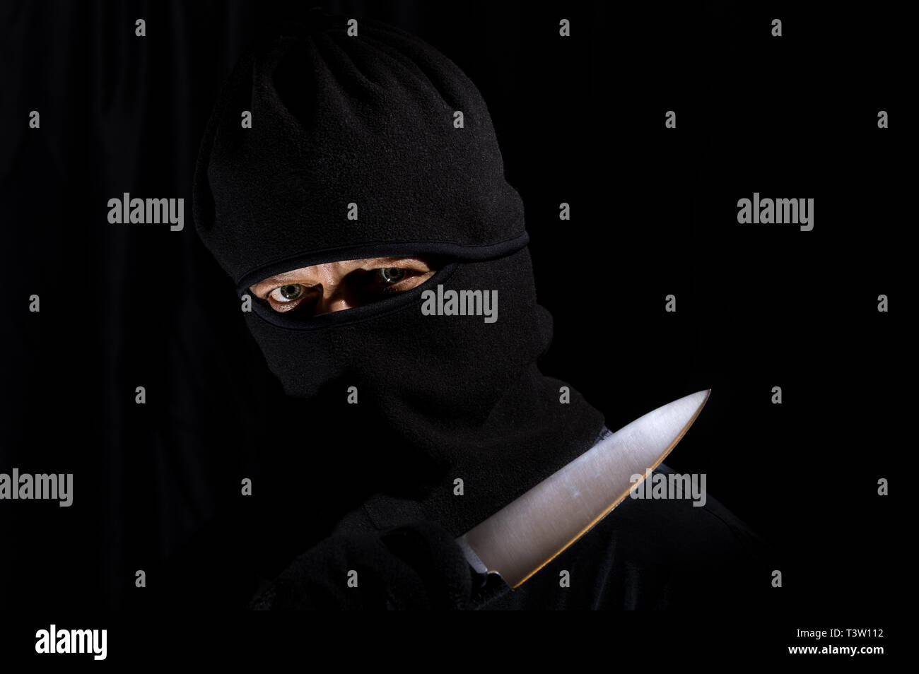 Gangster Man Mask Silhouette High Resolution Stock Photography and ...