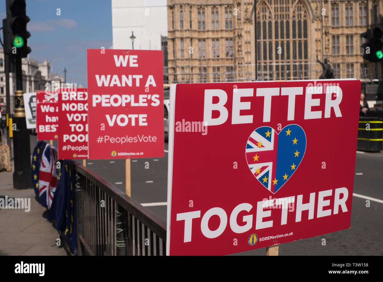 Signs placards and banners hi-res stock photography and images - Alamy