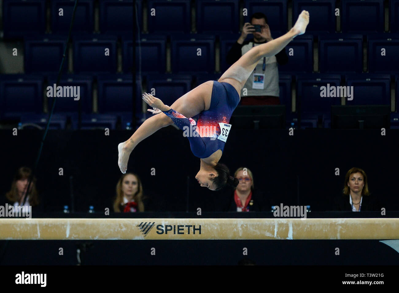 Marine Boyer from France seen in action during the women qualifications ...