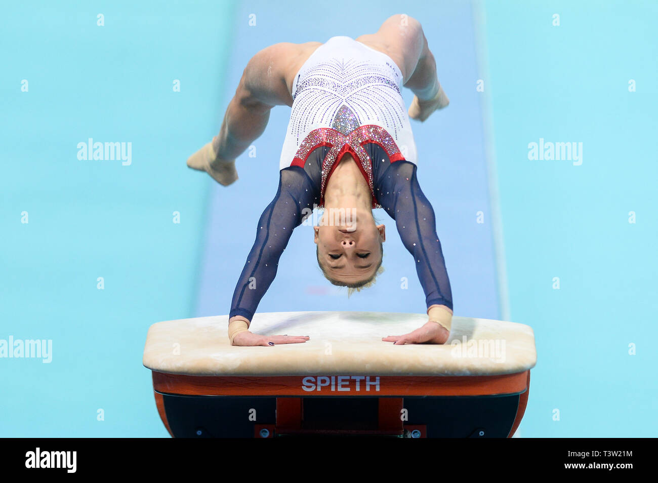 Maria Paseka from Russia seen in action during the women qualifications ...