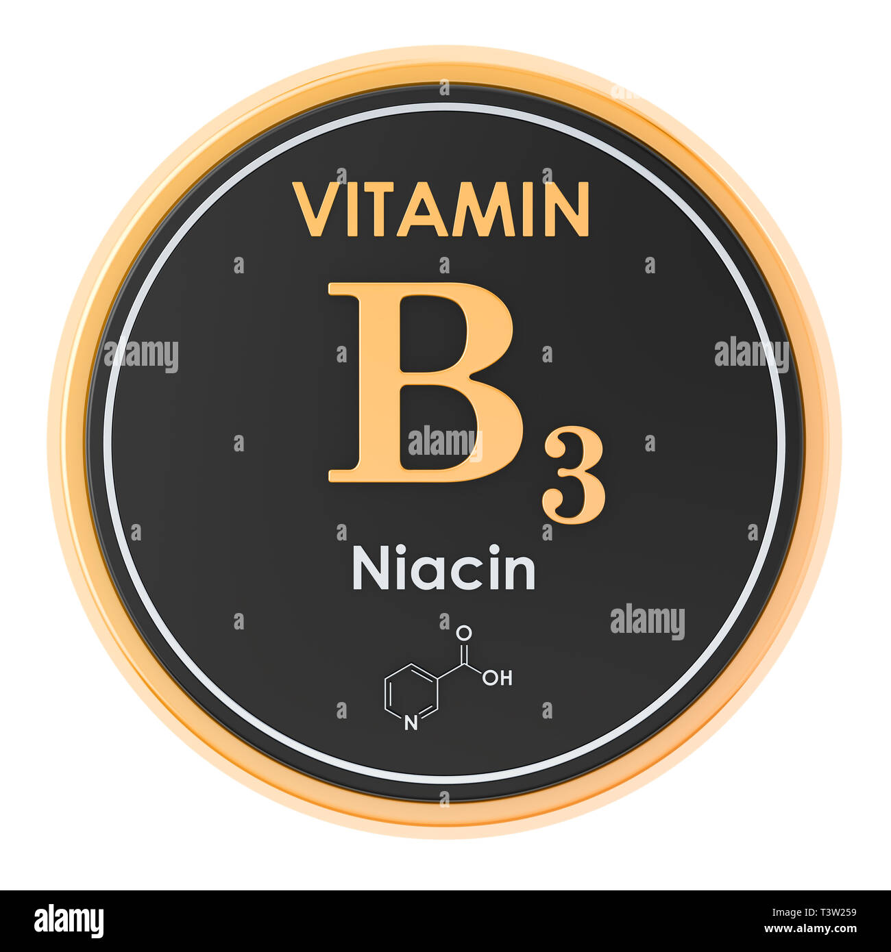 Vitamin b3 niacin molecule chemical hi-res stock photography and images ...