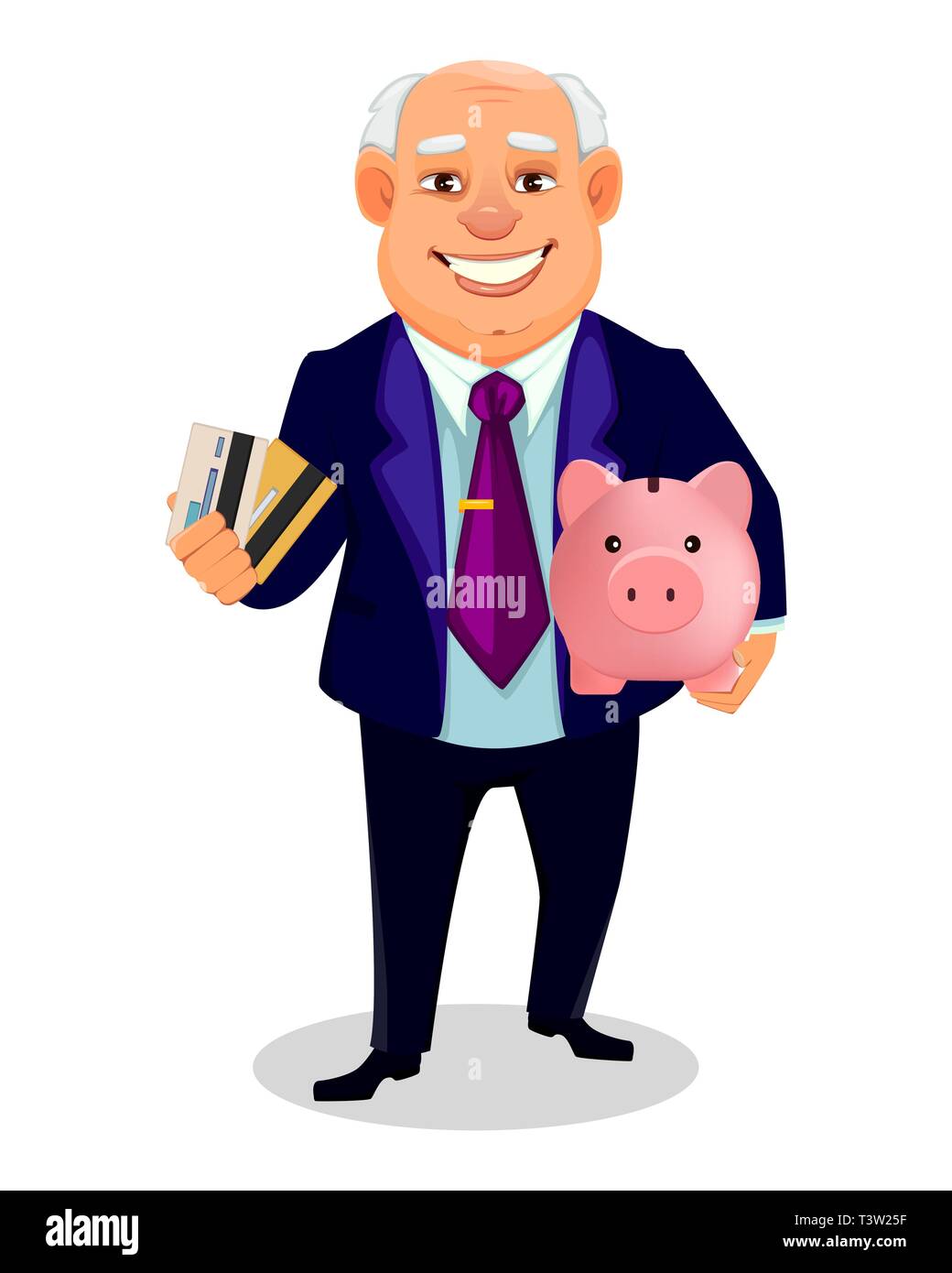 Credit card money avatar illustration hi-res stock photography and ...