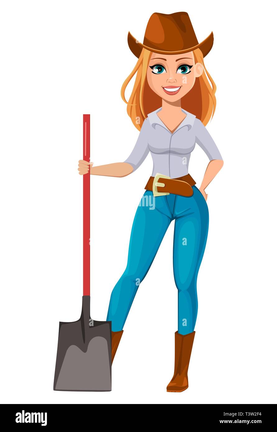 Farmer Girl Clipart
