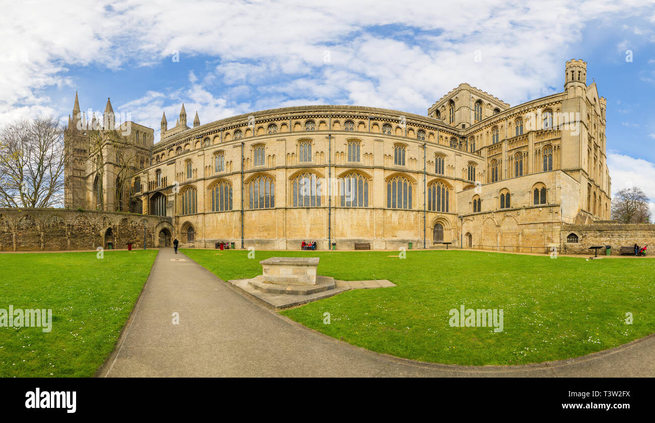 South side of Peterborough cathedral, England Stock Photo - Alamy