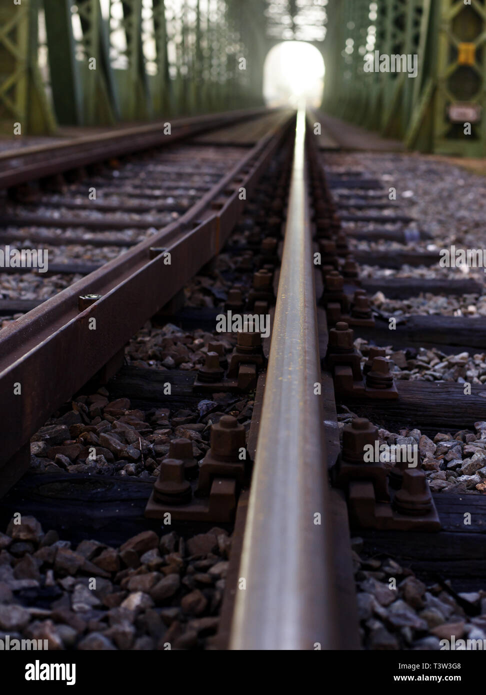 Track on bridge hi-res stock photography and images - Alamy