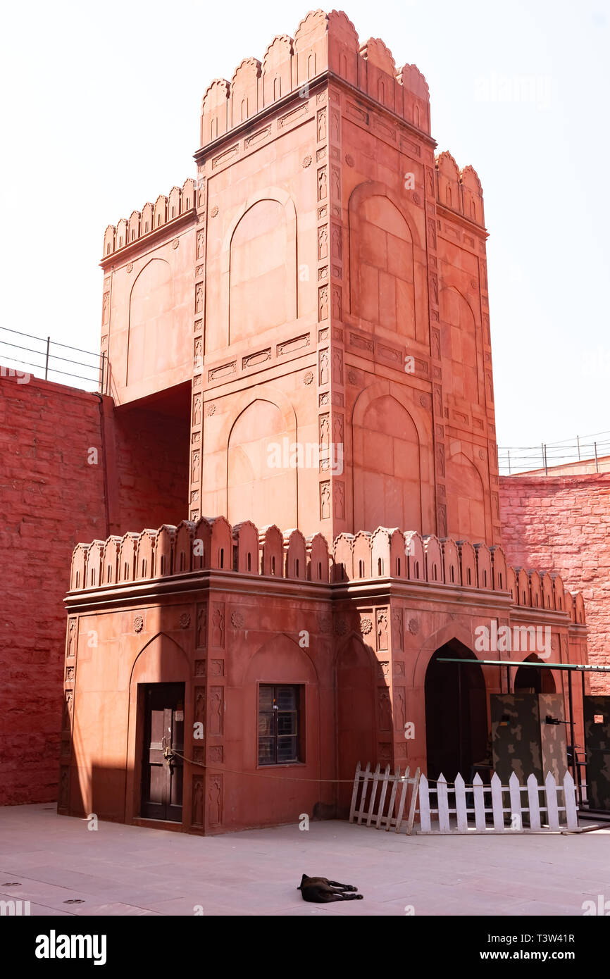 New Delhi, India, Mar 30 2019 - The Red Fort a UNESCO World heritage ...