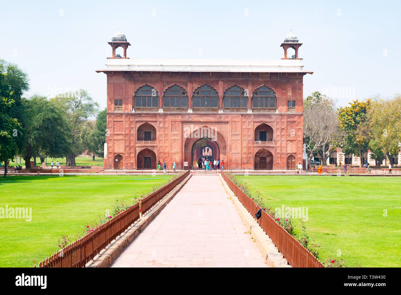 New Delhi, India, Mar 30 2019 - The architecture of the Naubat Khana ...