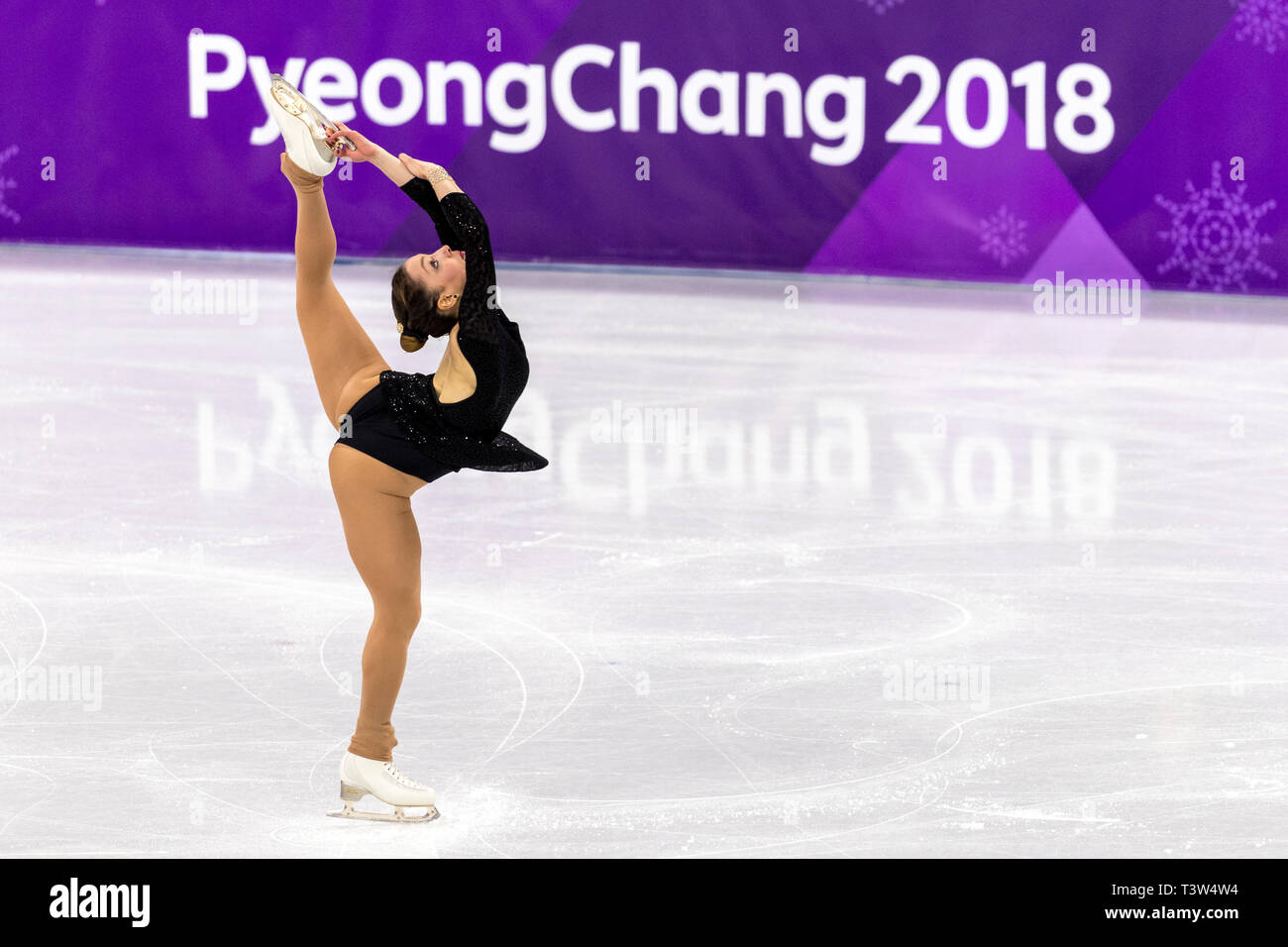 Giada Russo (ITA) competing in the Figure Skating - Ladies' Short at the Olympic Winter Games ...