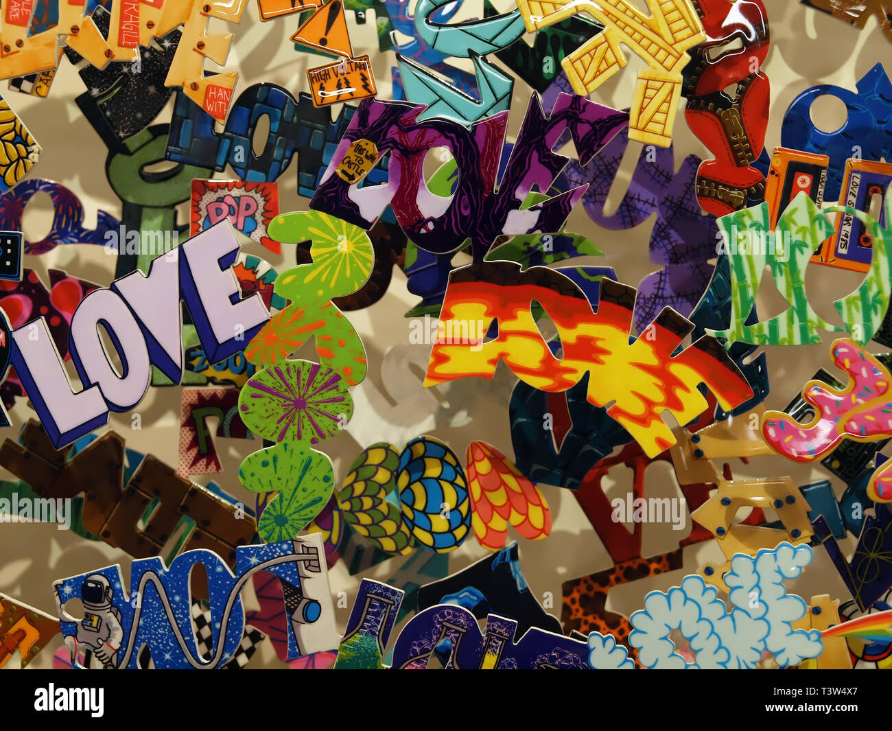 Colorful pop art in Venice in Italy Stock Photo - Alamy