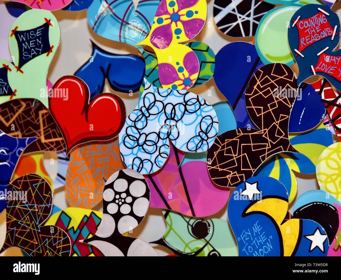 Colorful pop art in Venice in Italy Stock Photo - Alamy