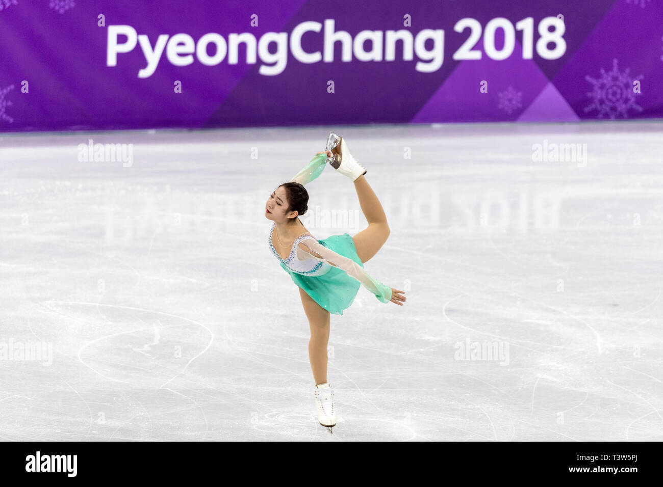 Choi Dabin (KOR) competing in the Figure Skating - Ladies' Short at the ...