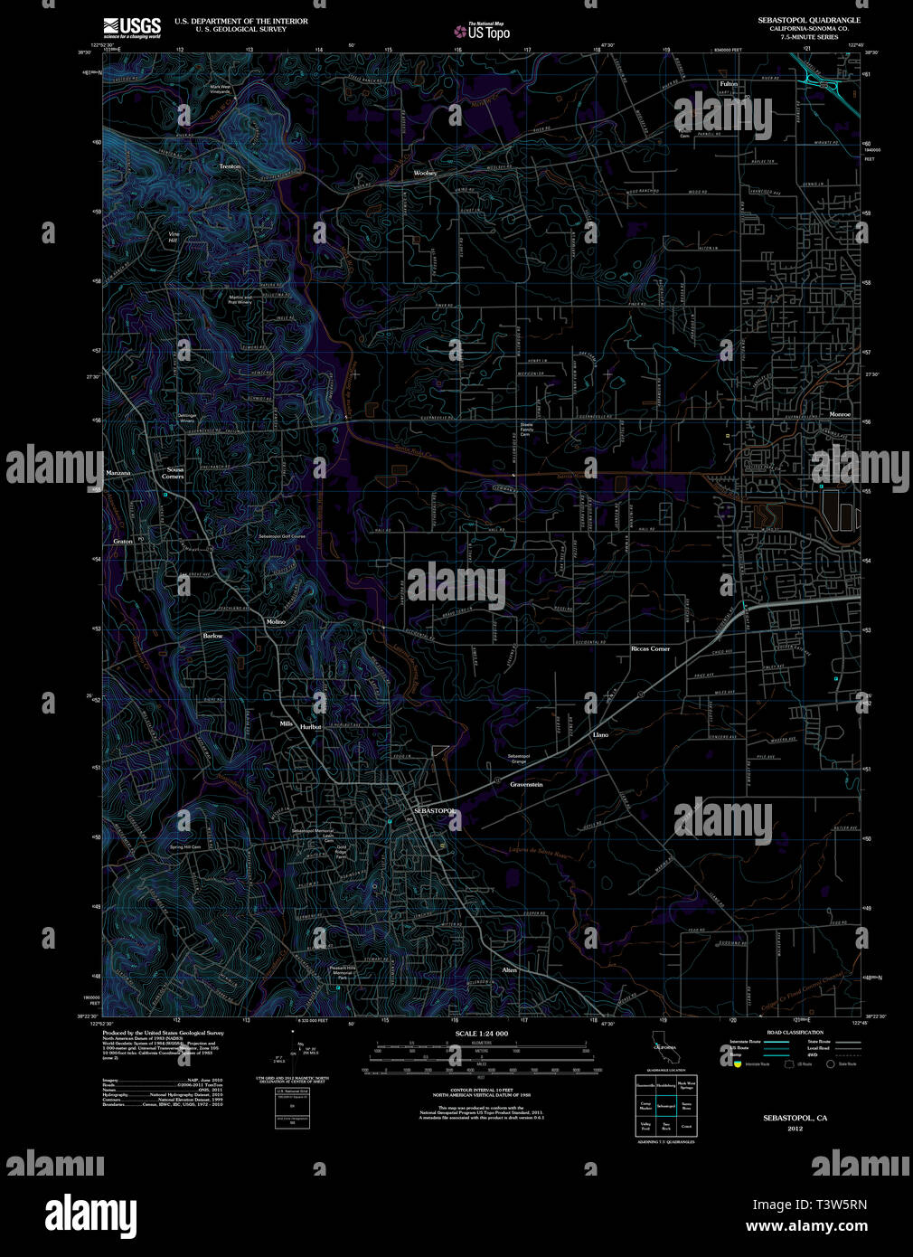 Map of sebastopol hi-res stock photography and images - Alamy