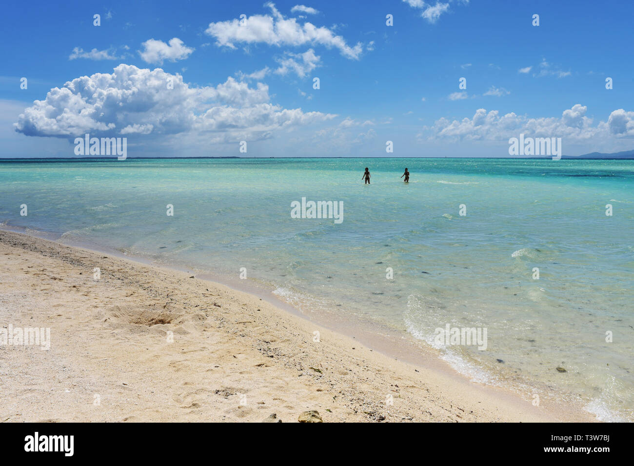 Kondoi beach in Taketomi Island, Okinawa Prefecture, Japan Stock Photo ...