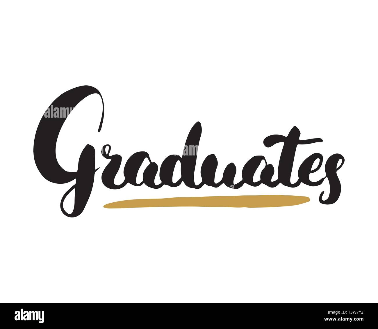 Font design word graduation illustration Cut Out Stock Images ...
