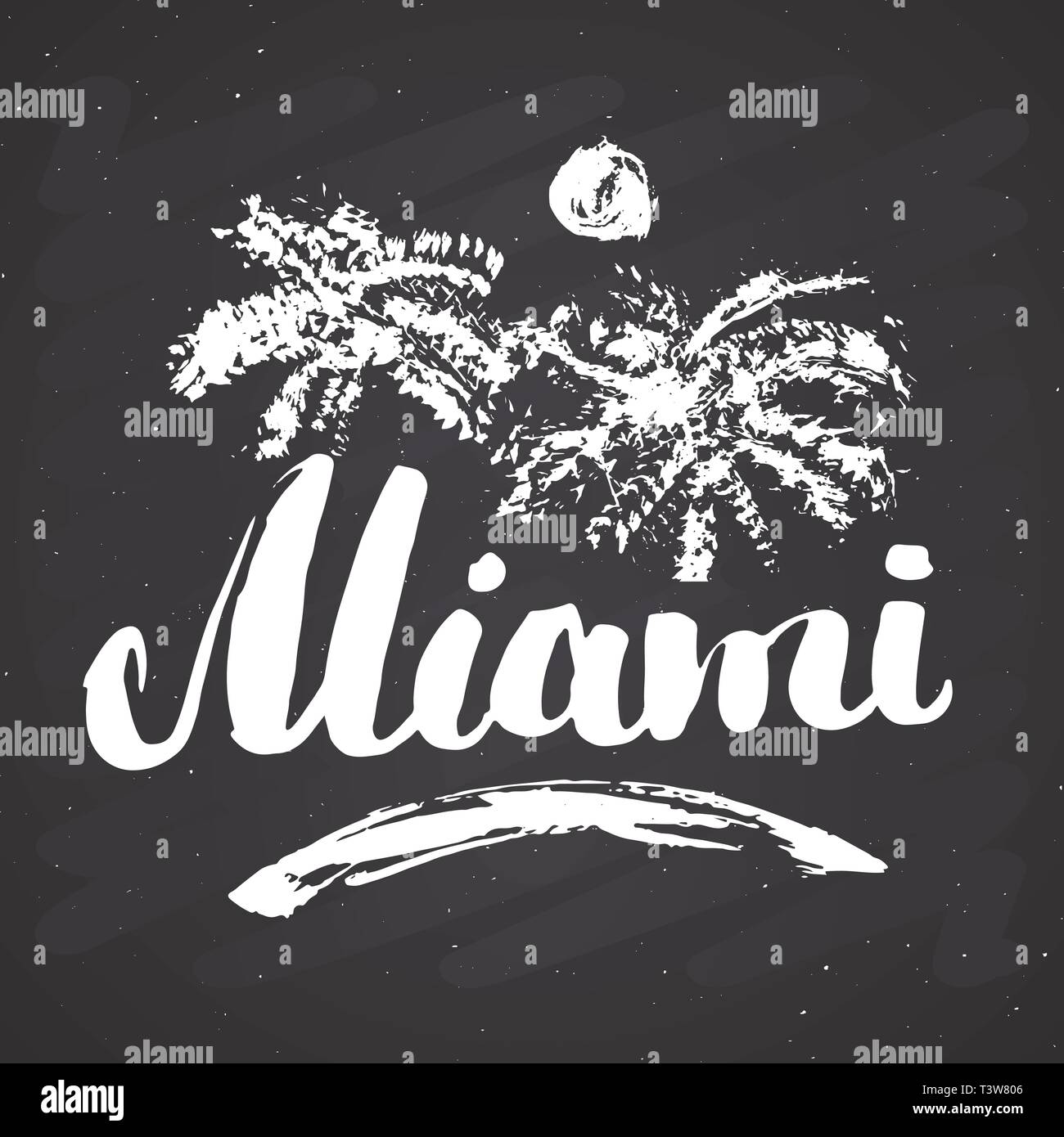 Chalk drawing sunset Stock Vector Images - Alamy