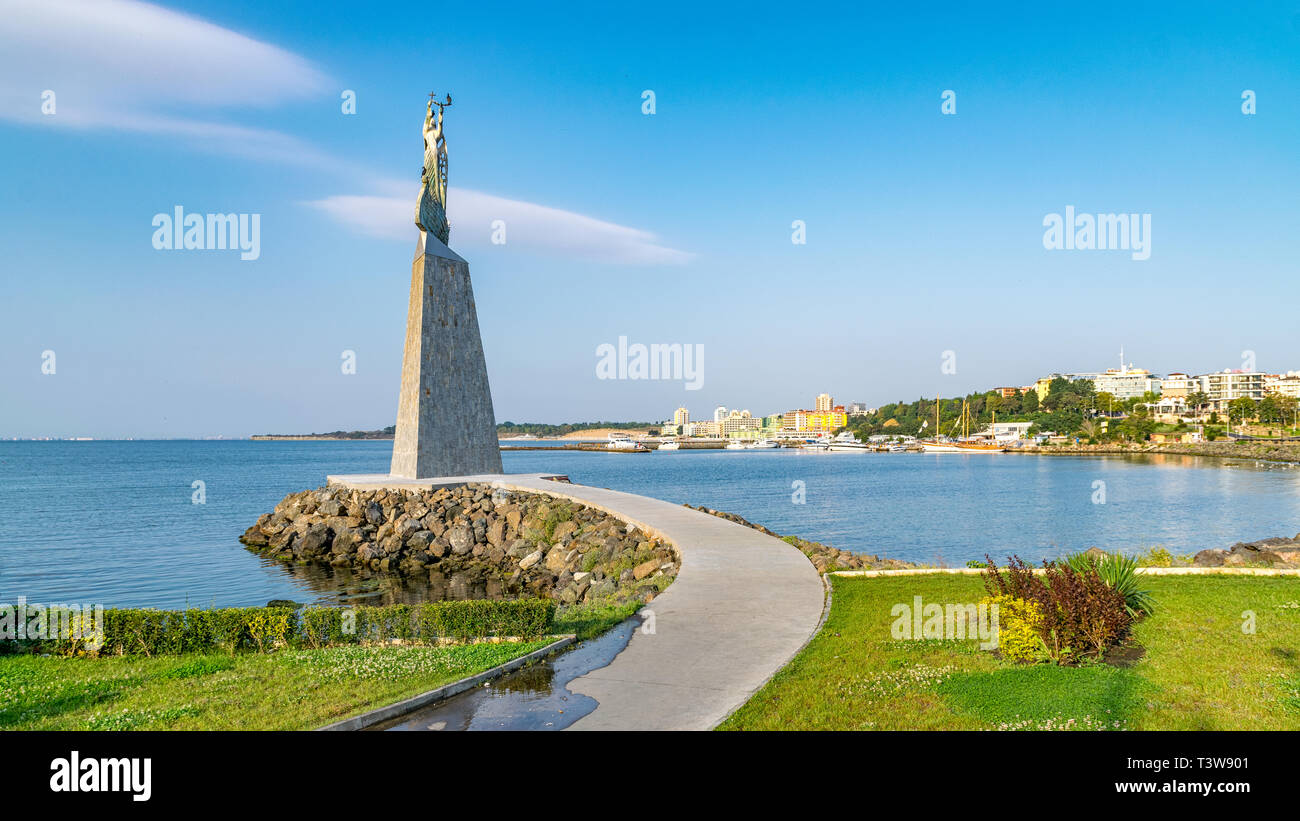 Statue Of St Nicholas In Nessebar Ancient City One Of The Major