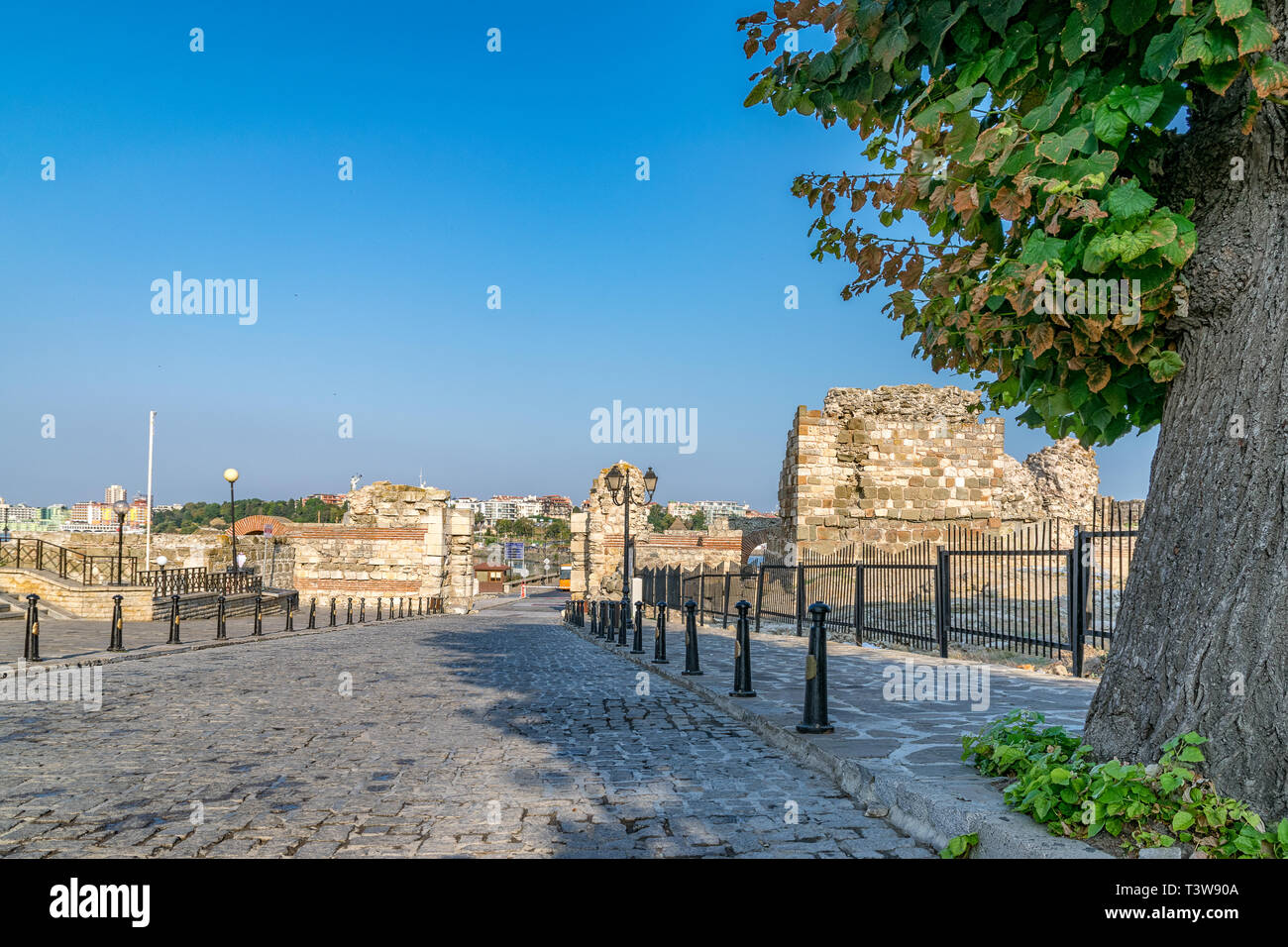 Ancient Ruins At The Entrance Of The Nessebar Ancient City One Of The