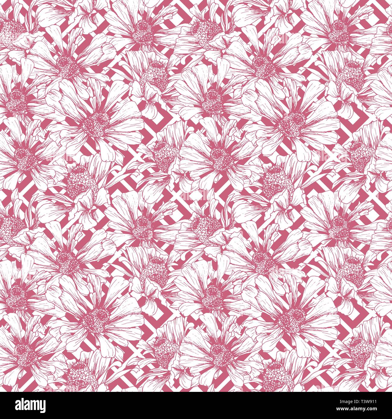 Romantic Pink Seamless Pattern for Valentines Day Holiday Wrapping ...