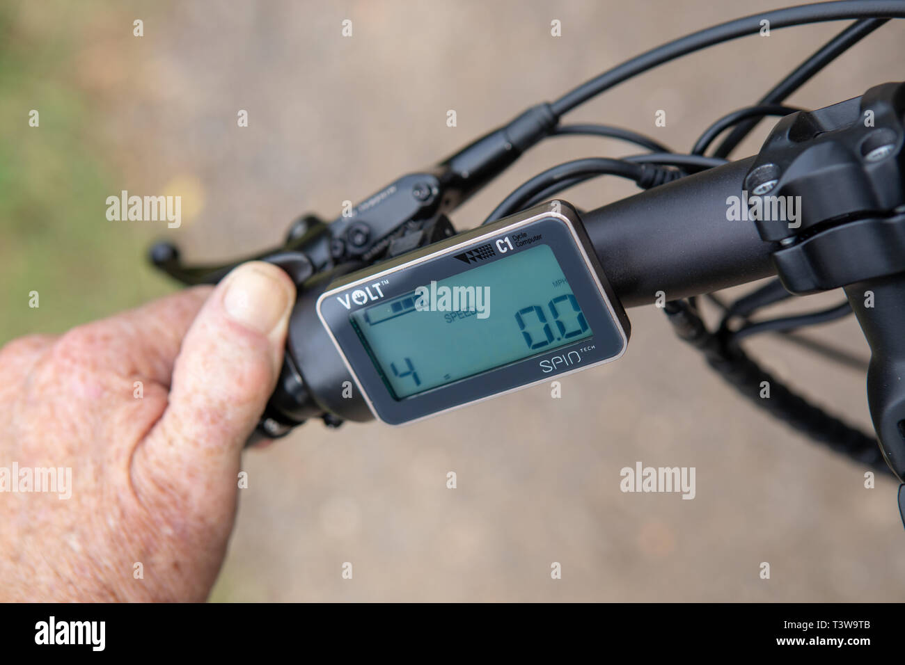 Power control on a Volt Bigfoot electric bike UK Stock Photo - Alamy