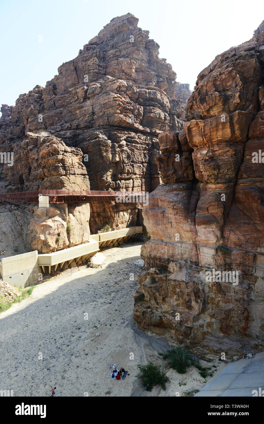 Wadi Al-Mujib national park in Jordan Stock Photo - Alamy