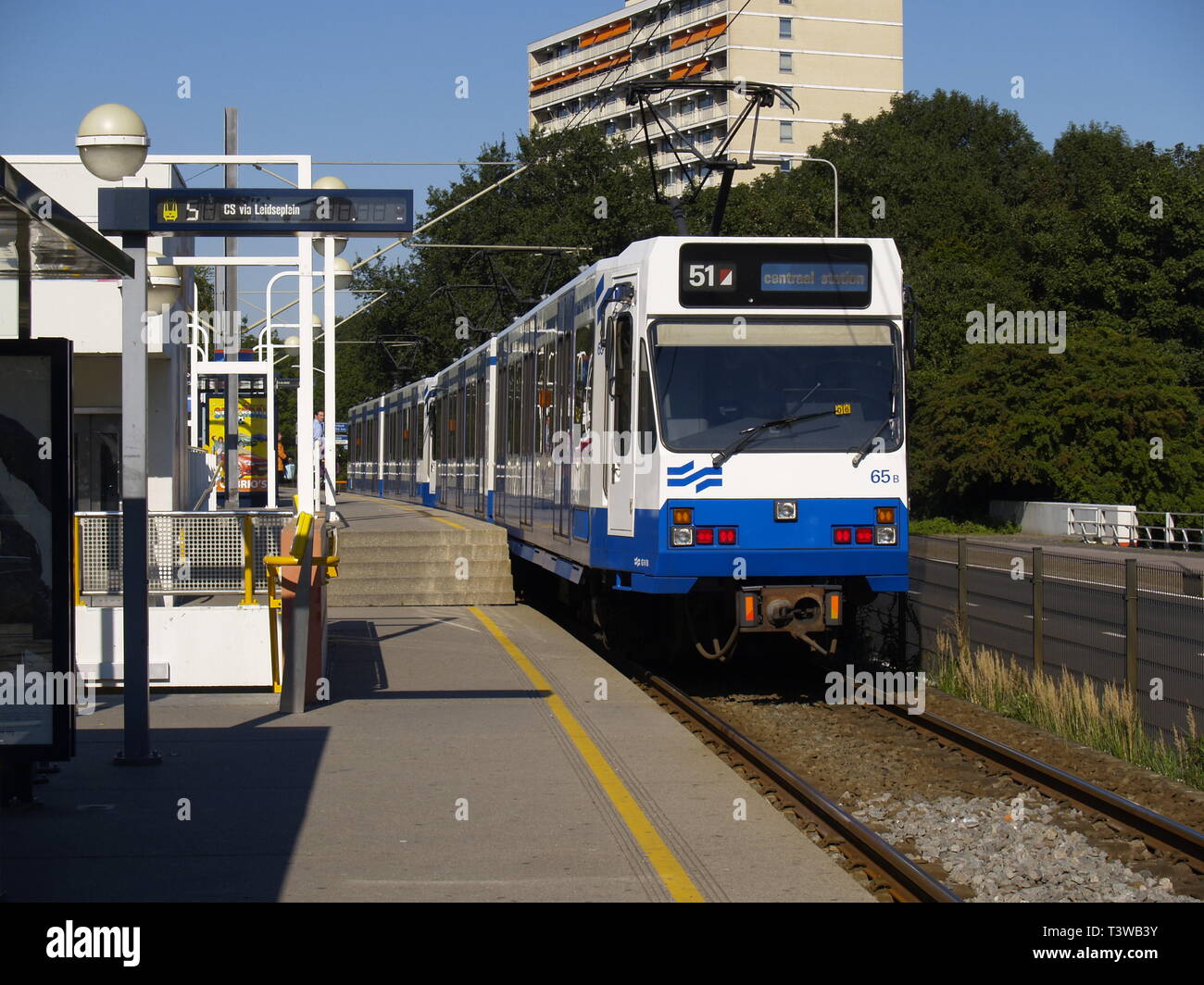 Amsterdam, Metro Linie 51, Oranjebaan Stock Photo - Alamy