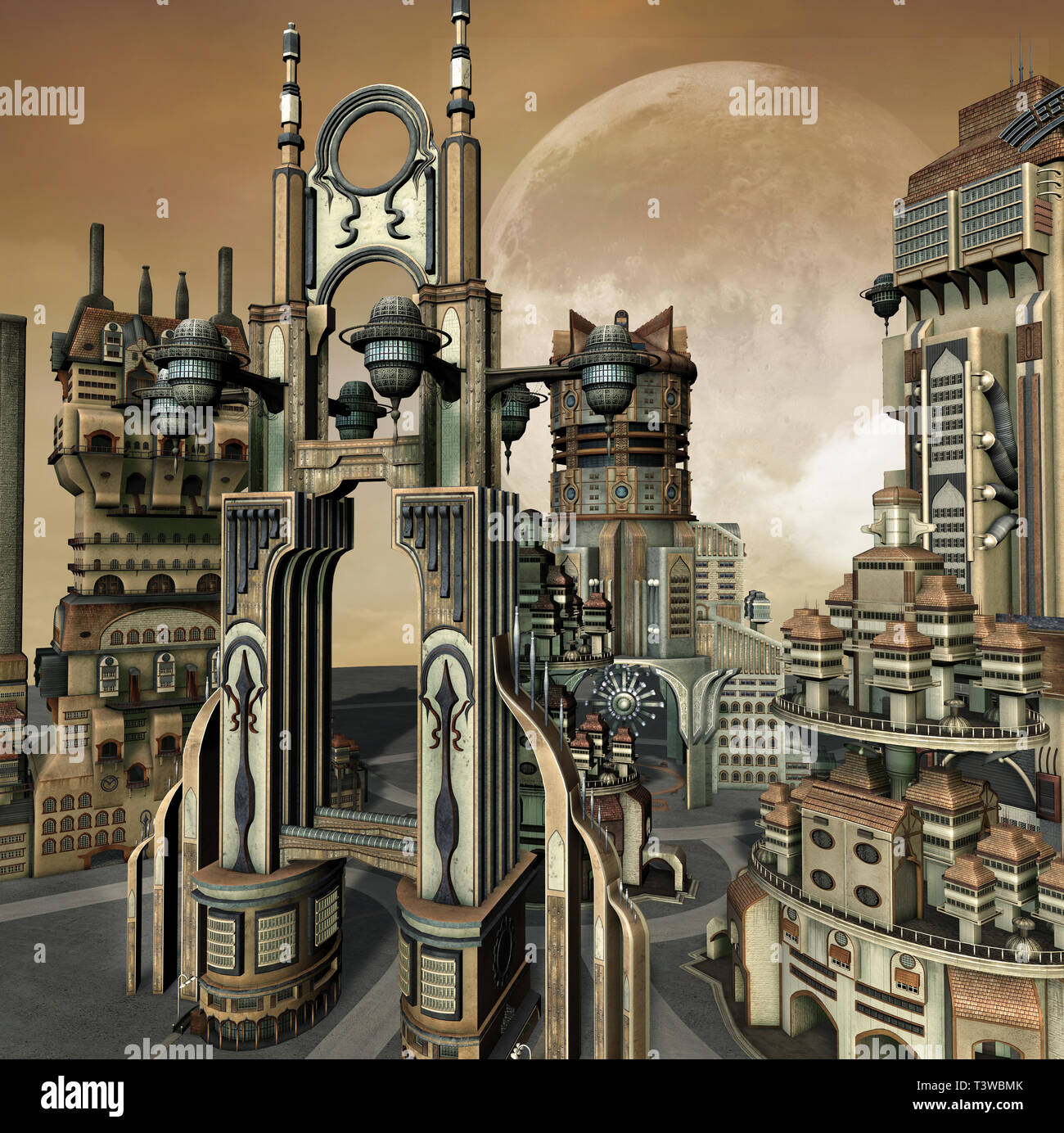 Steampunk Cityscape