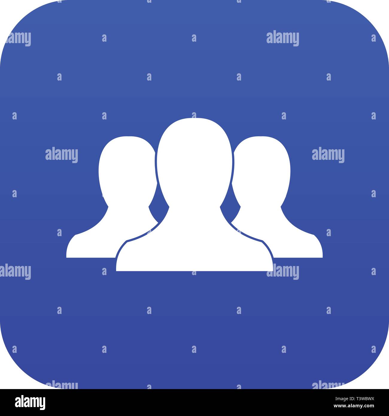 Group of people icon digital blue Stock Vector Image & Art - Alamy