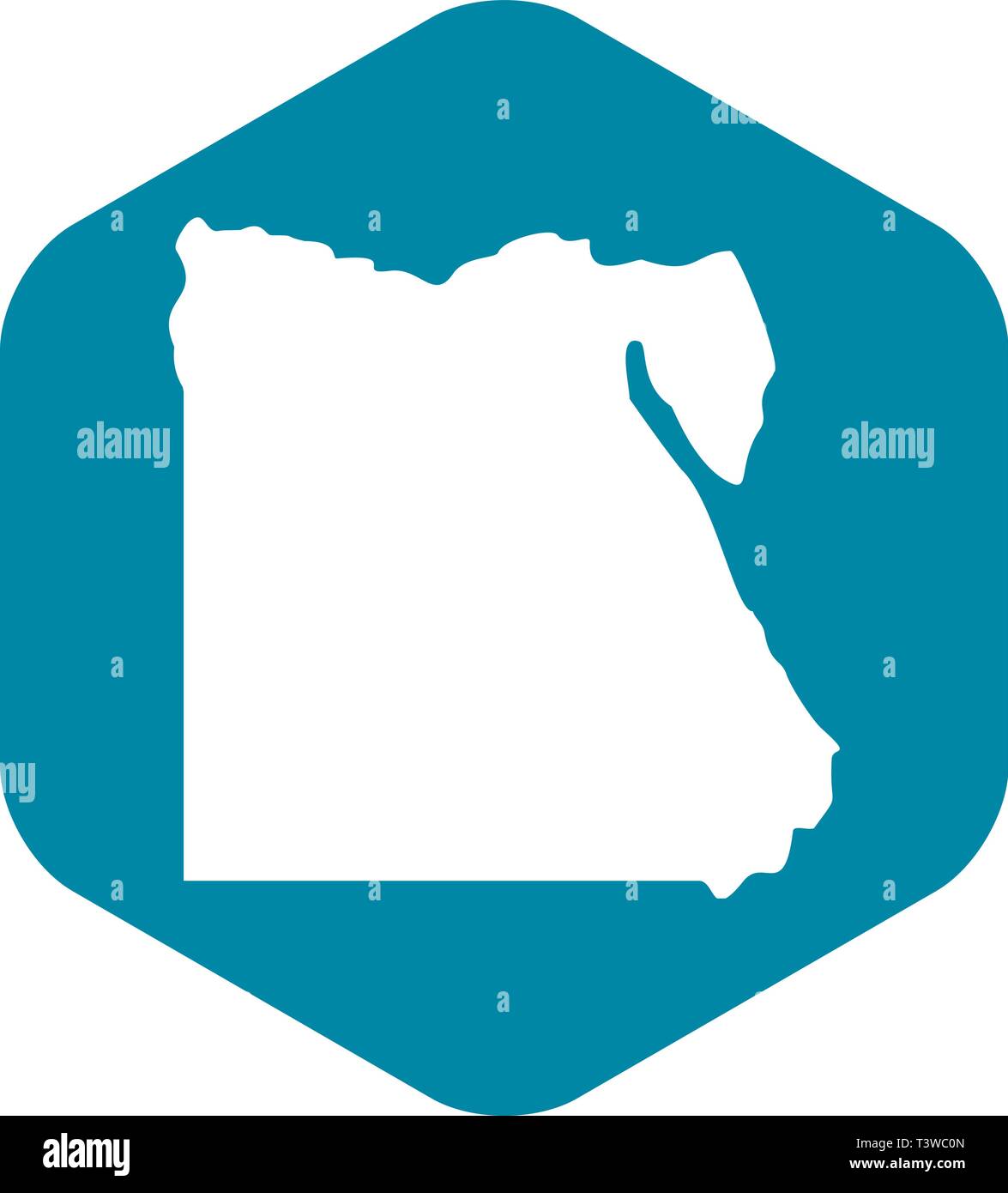 Map of Egypt icon, simple style Stock Vector Image & Art - Alamy