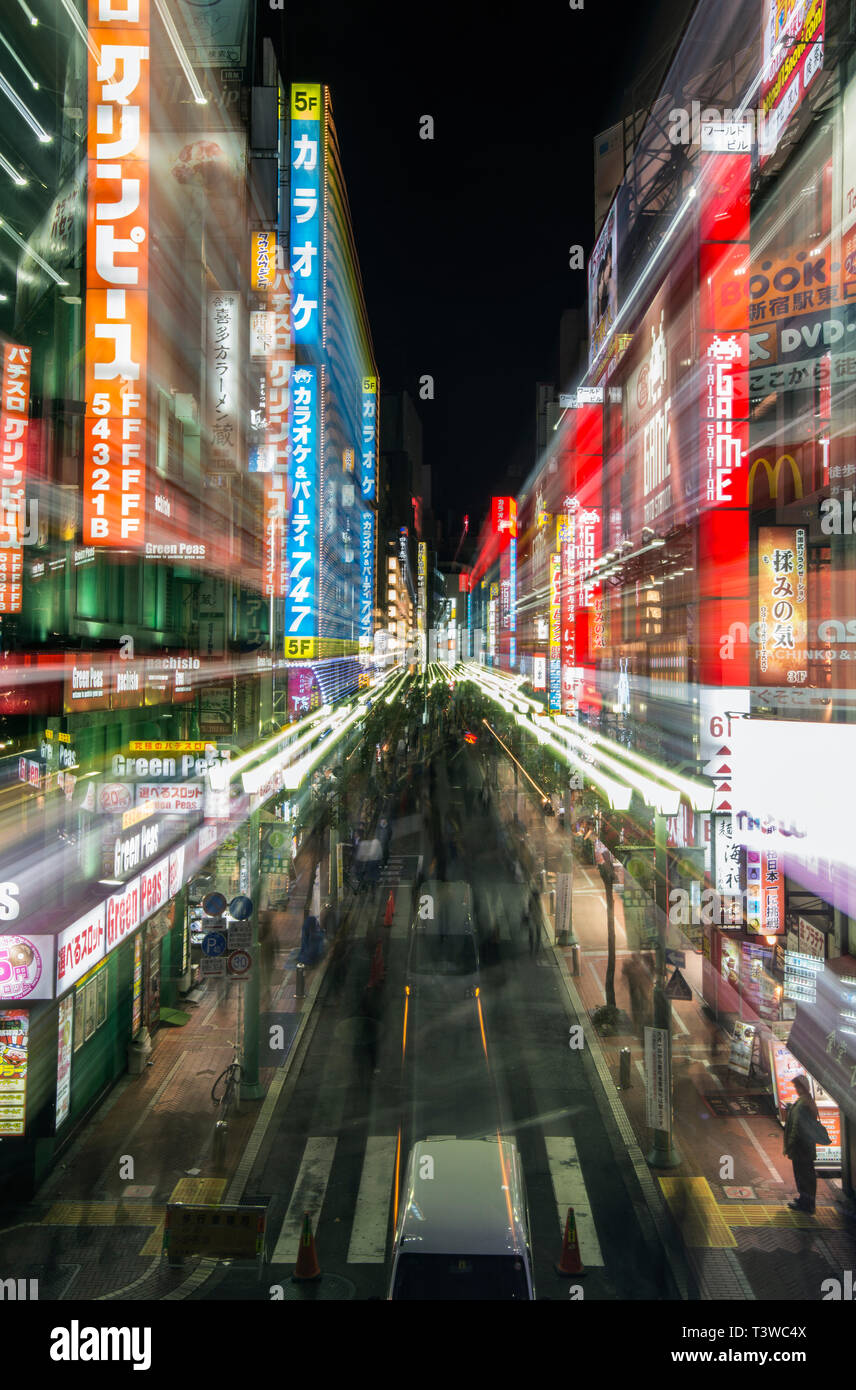 Time lapse tokyo cityscape night hi-res stock photography and images ...