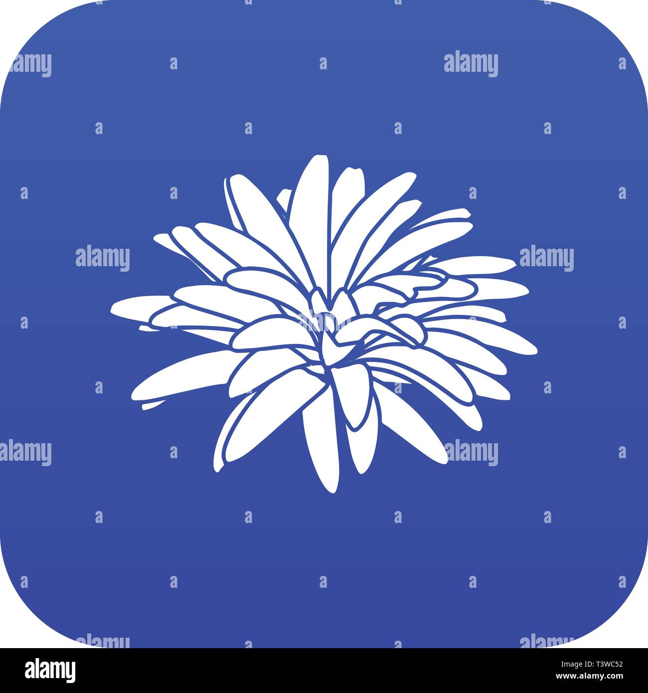 Aster flower icon blue vector Stock Vector Image & Art - Alamy
