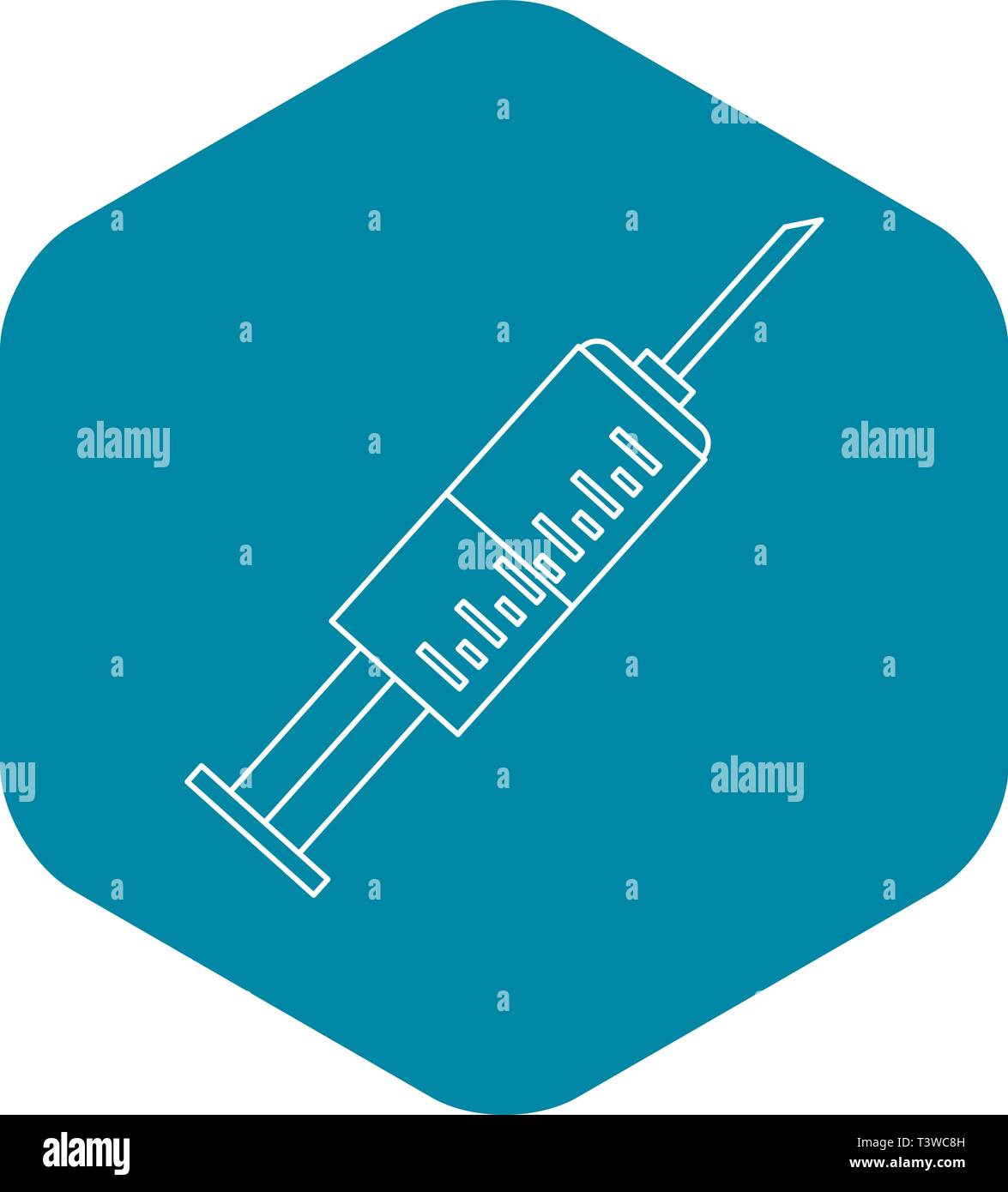 Injection symbol icon, outline style Stock Vector Image & Art - Alamy