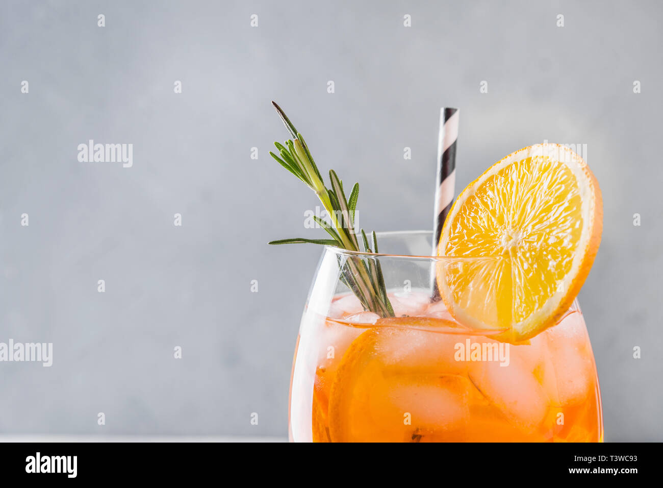 Classic Italian aperol spritz cocktail on light Stock Photo - Alamy