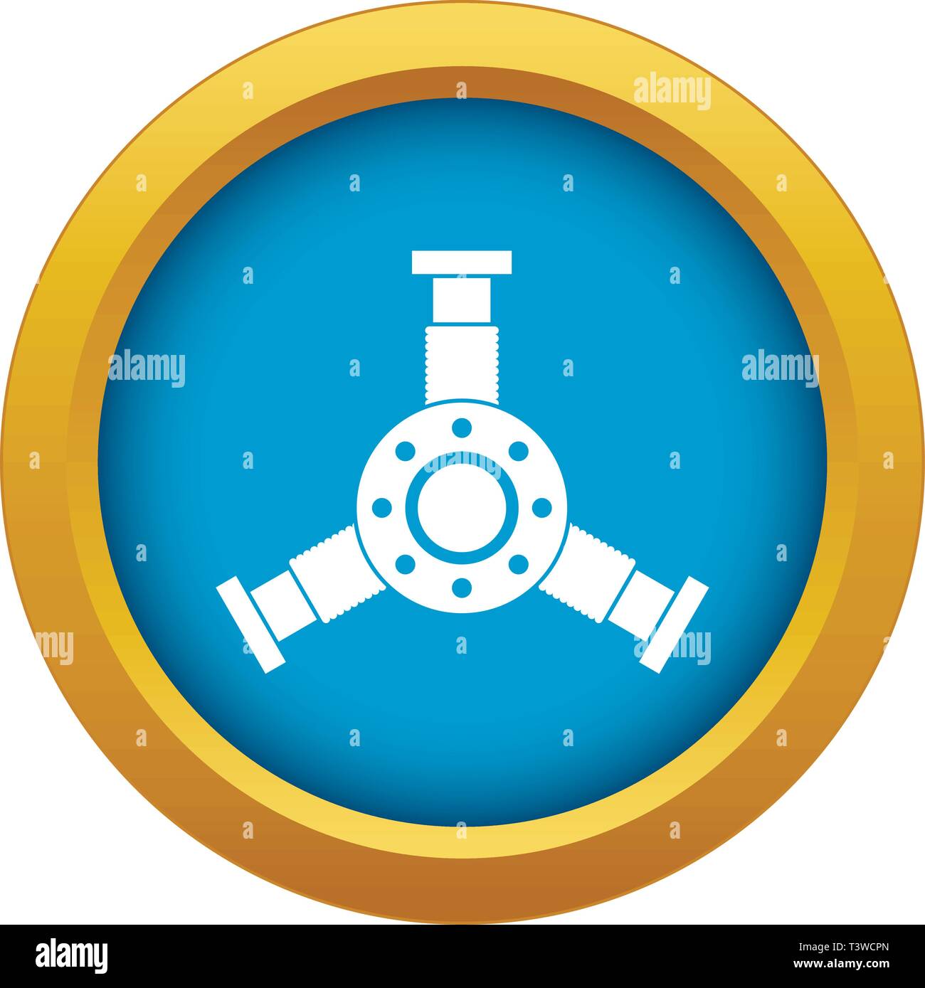 Round mechanic detail icon blue vector isolated Stock Vector Image ...
