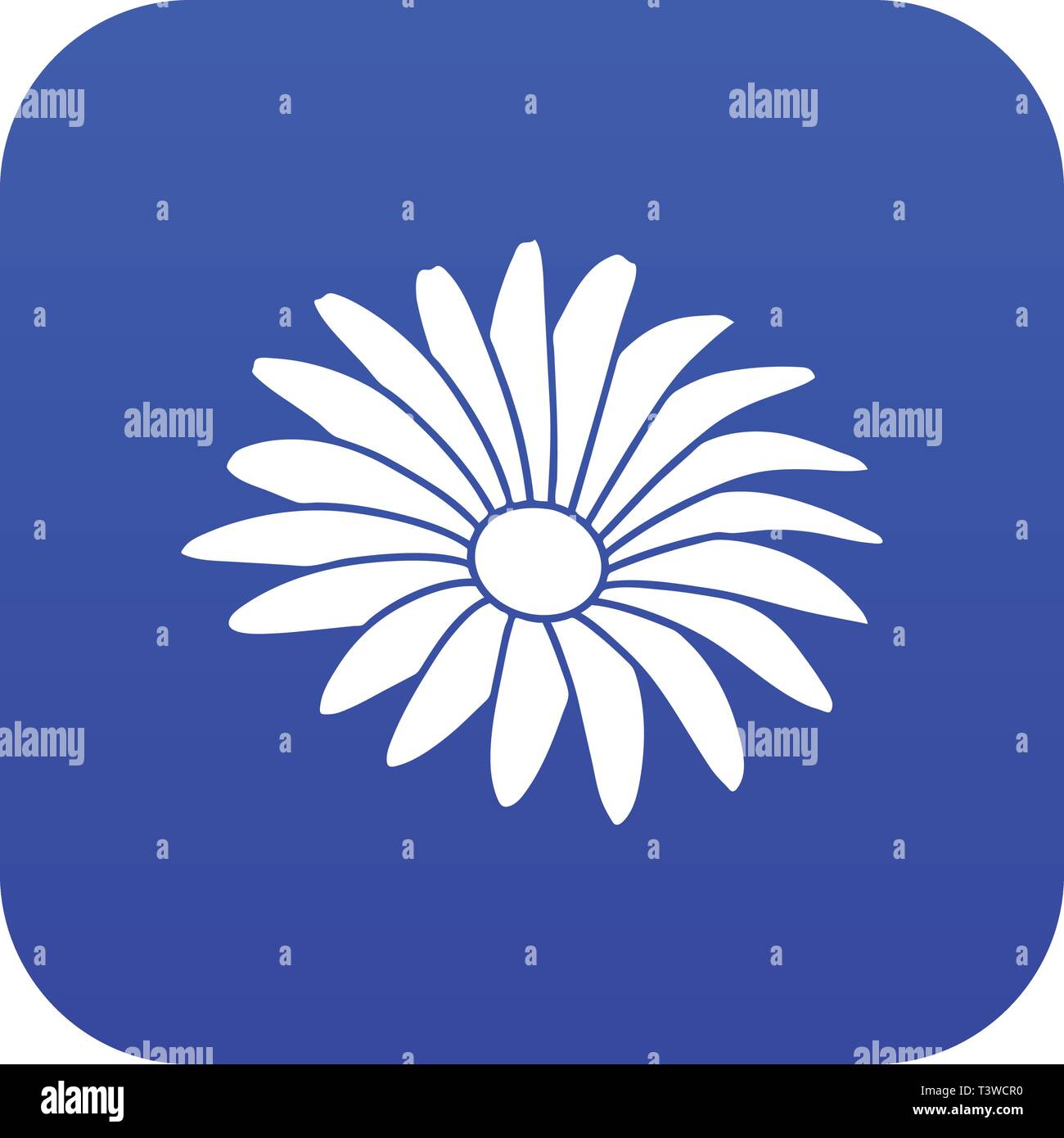 Gerber flower icon blue vector Stock Vector Image & Art - Alamy