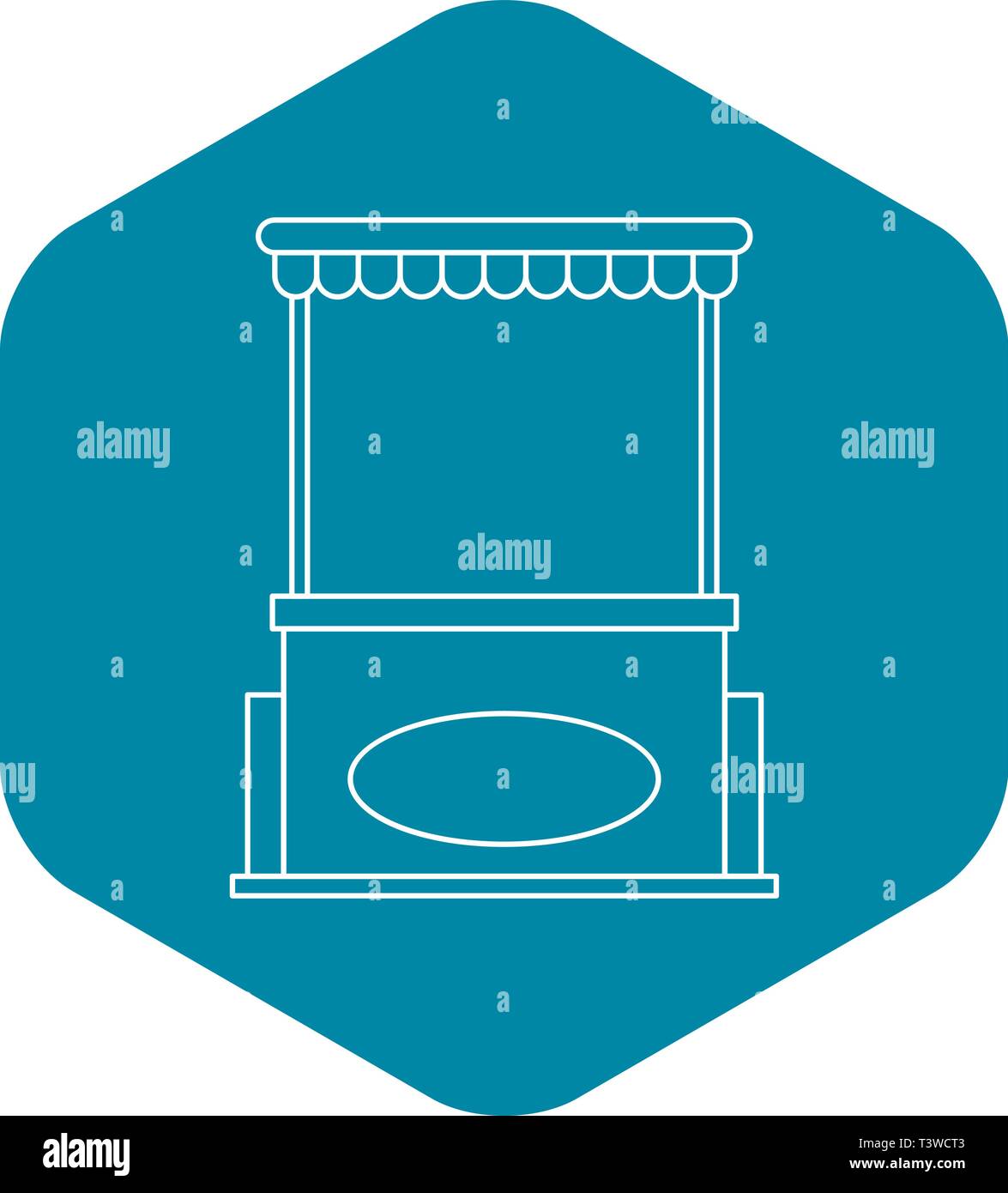 Street shopping counter icon, outline style Stock Vector Image & Art ...