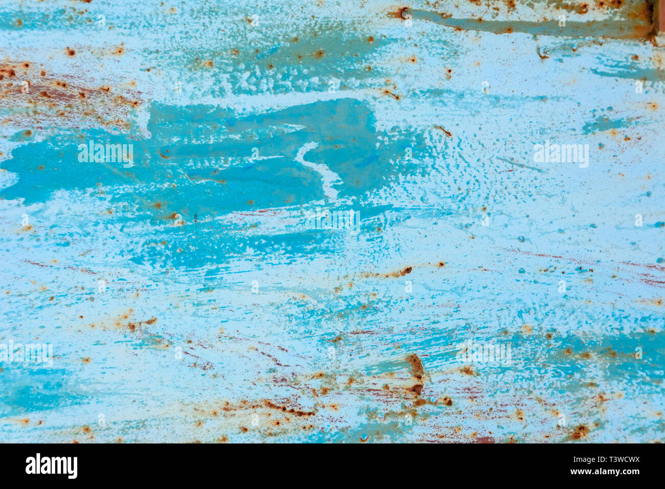 The blue metallic texture is covered with rust 2019 Stock Photo - Alamy