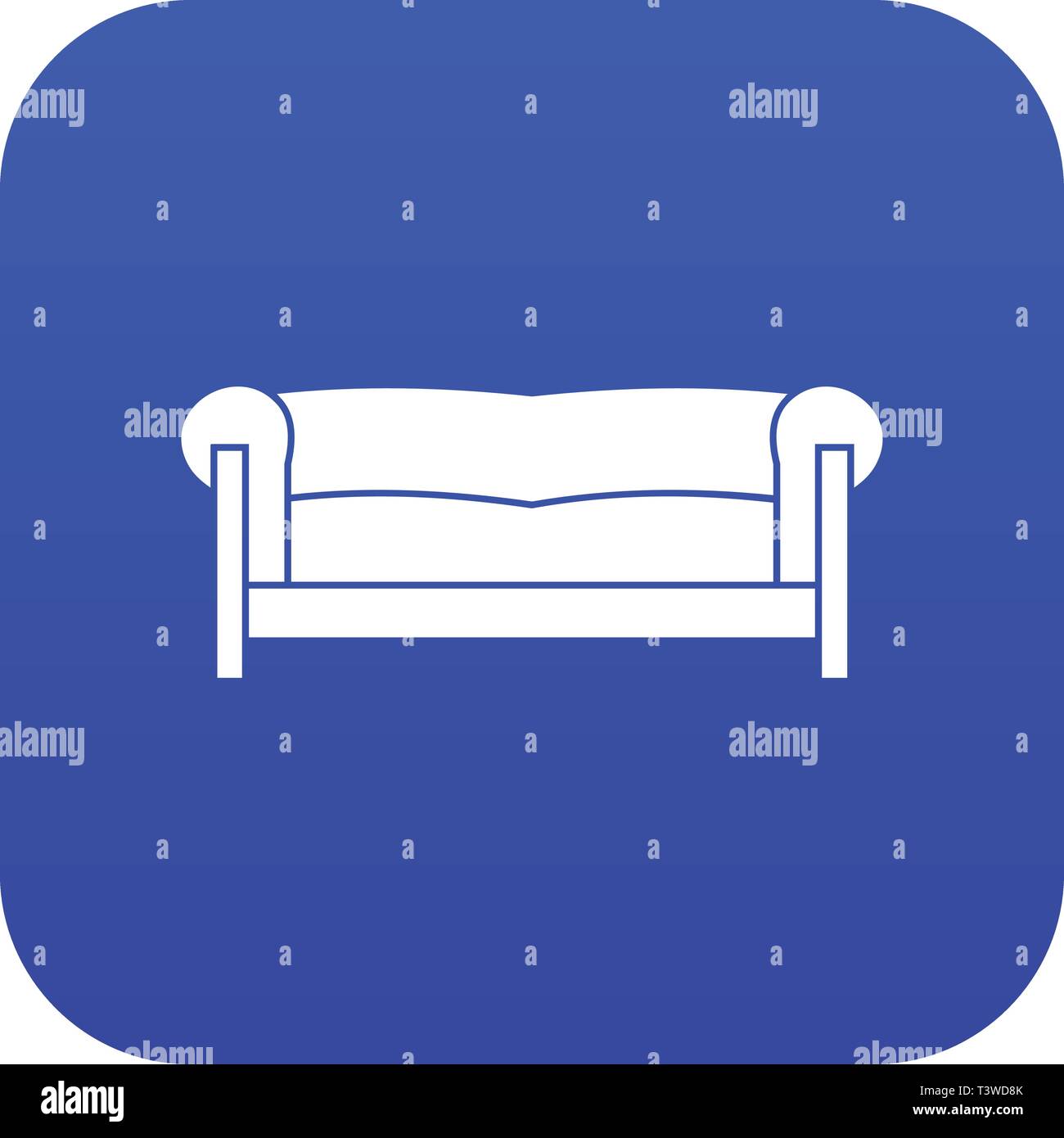 Sofa icon digital blue Stock Vector Image & Art - Alamy
