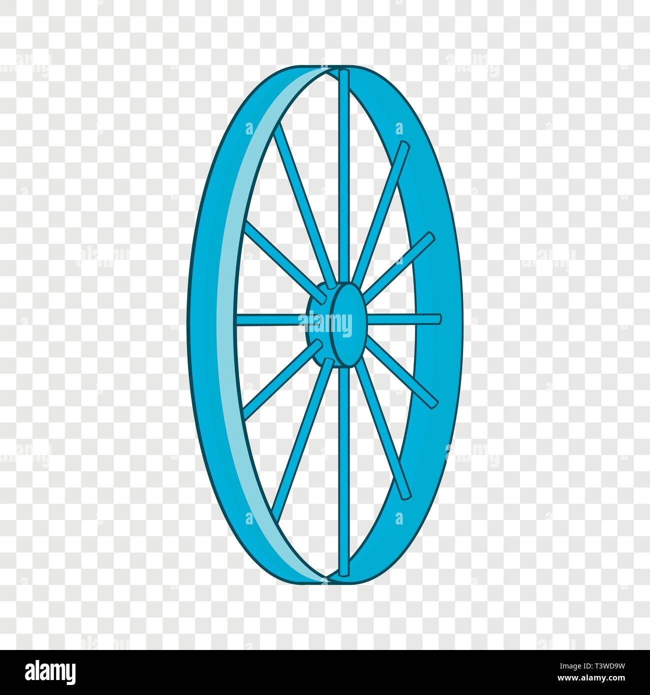 Bicycle wheel symbol icon, cartoon style Stock Vector Image & Art - Alamy