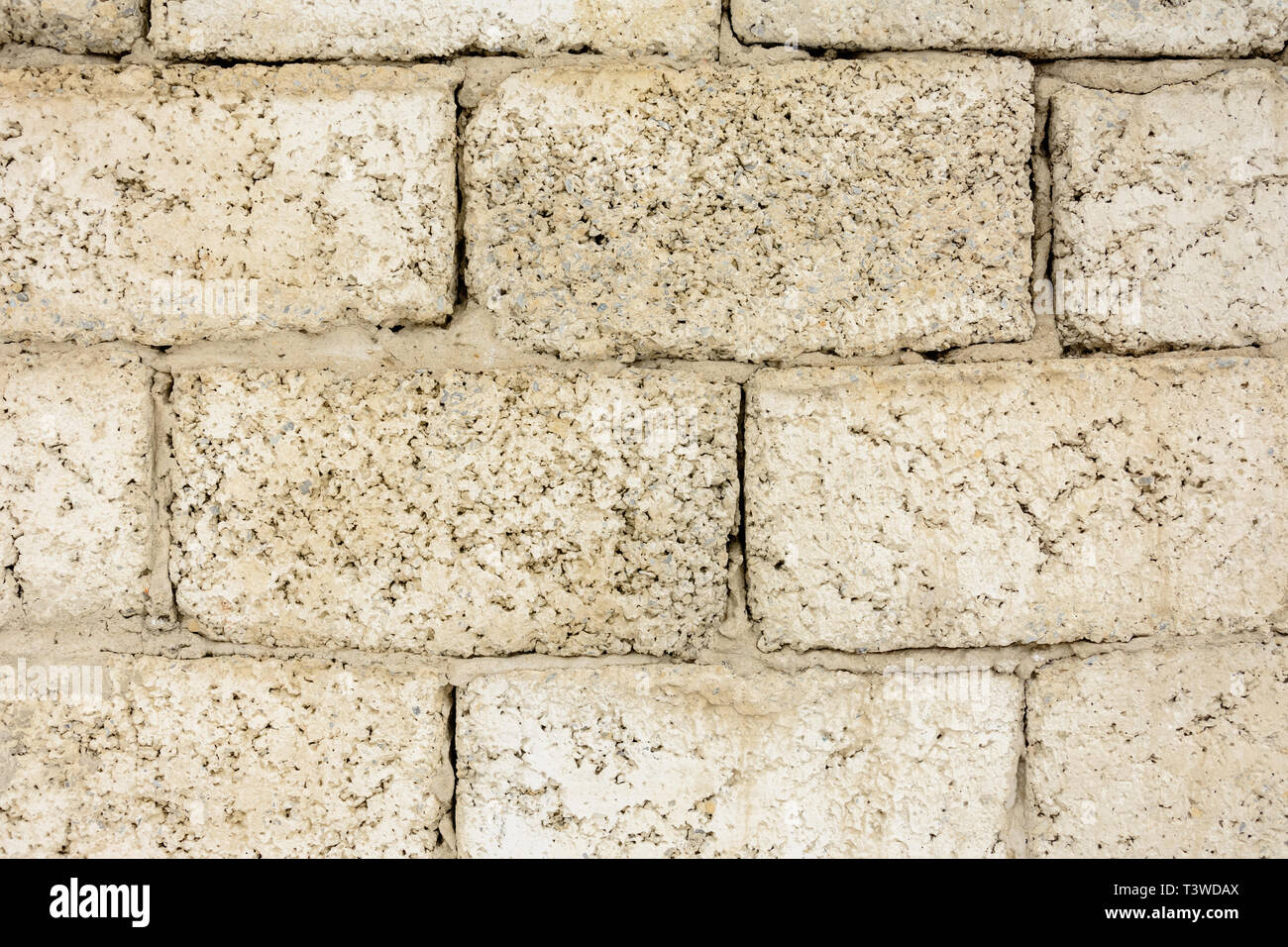 Cement blocks are laid out with a wall, a texture Stock Photo - Alamy