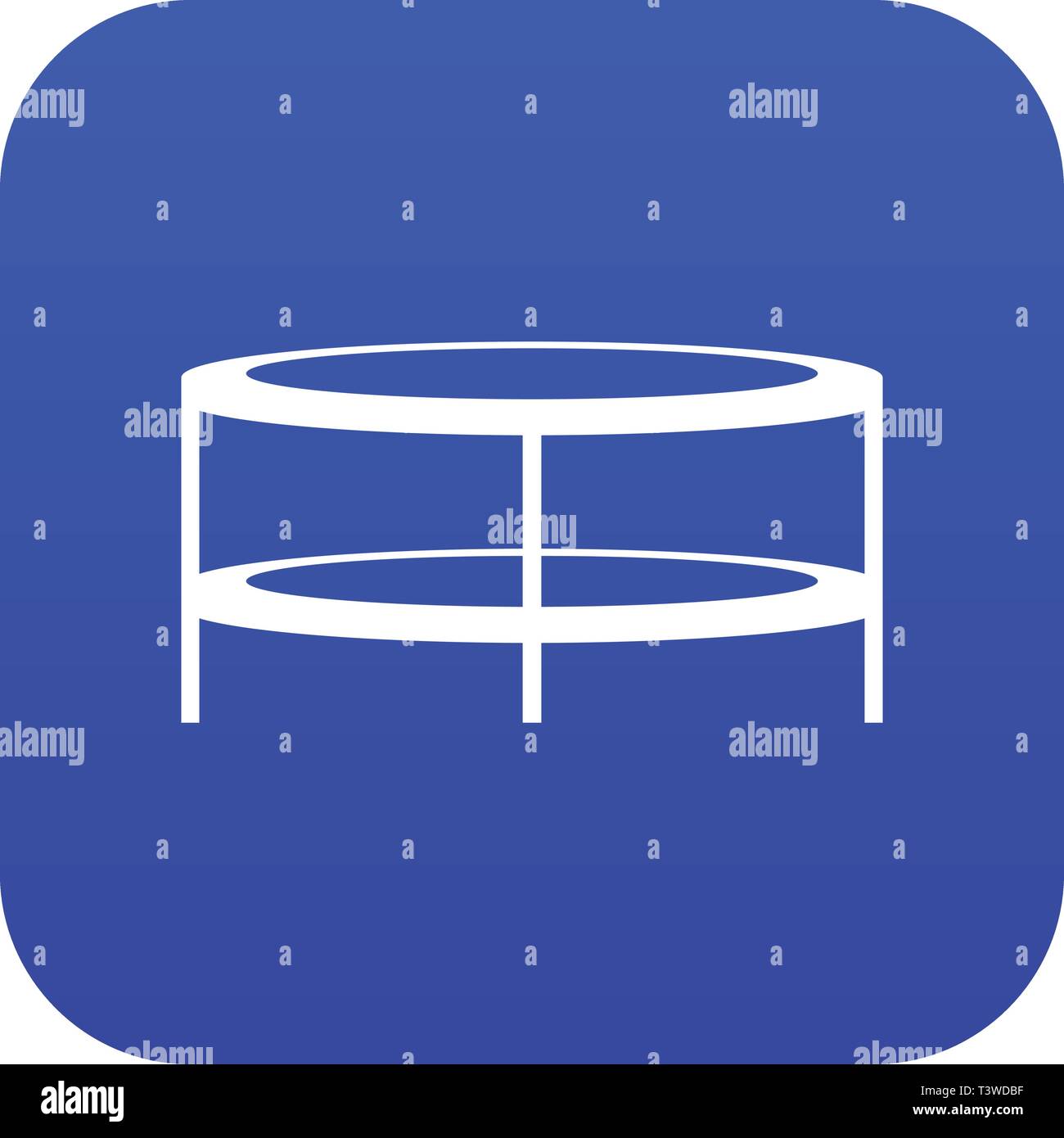 A round coffee table icon digital blue Stock Vector Image & Art - Alamy