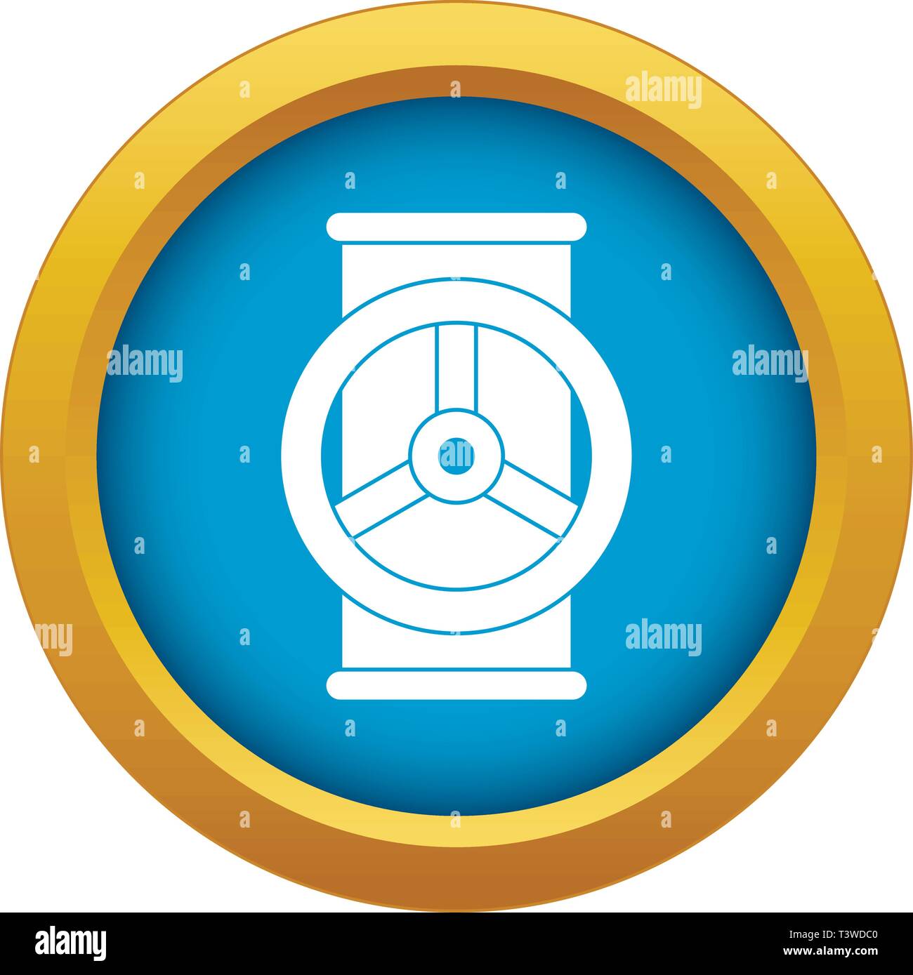 Valve icon blue vector isolated Stock Vector Image & Art - Alamy