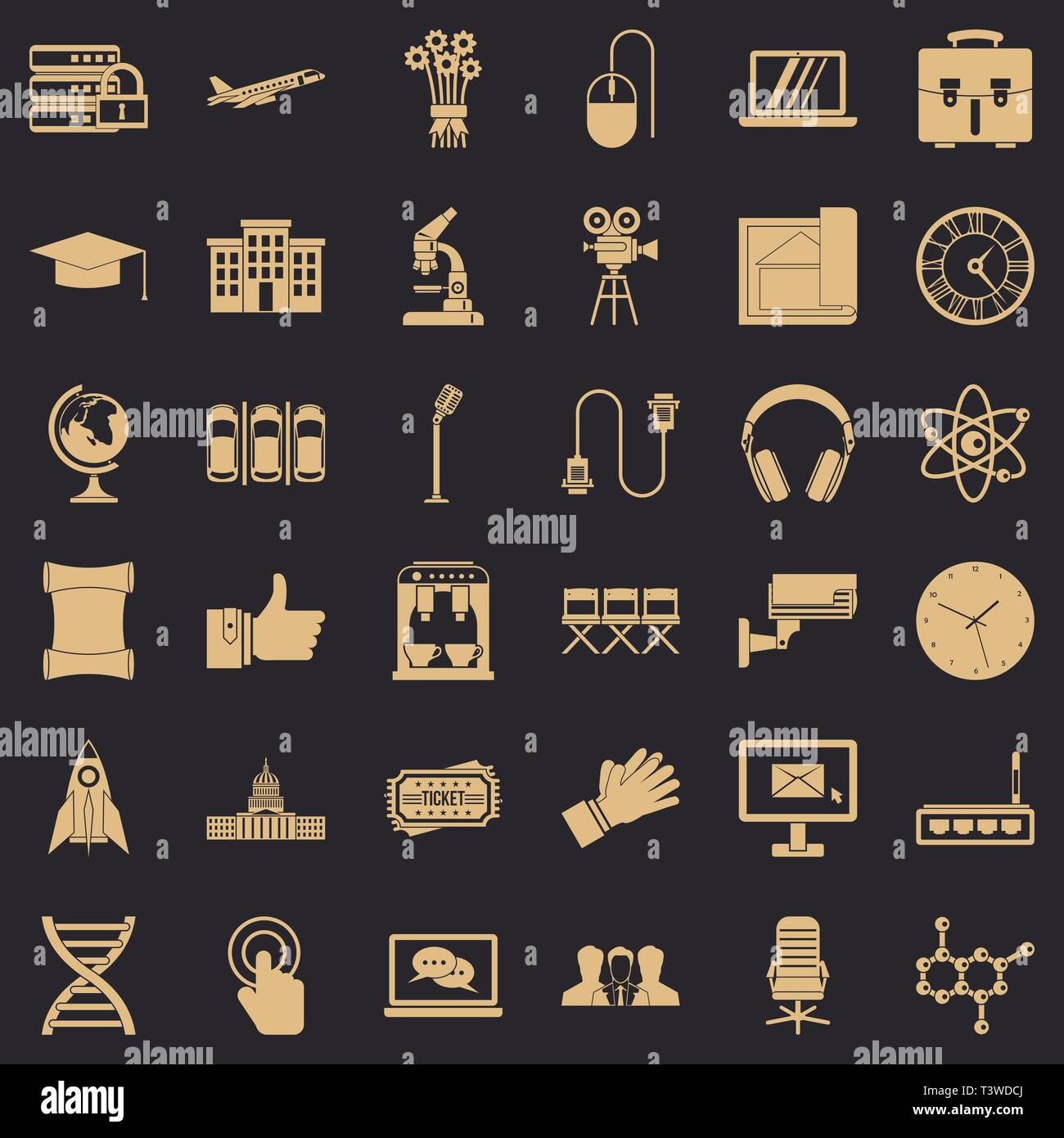 Good conference icons set, simple style Stock Vector Image & Art - Alamy